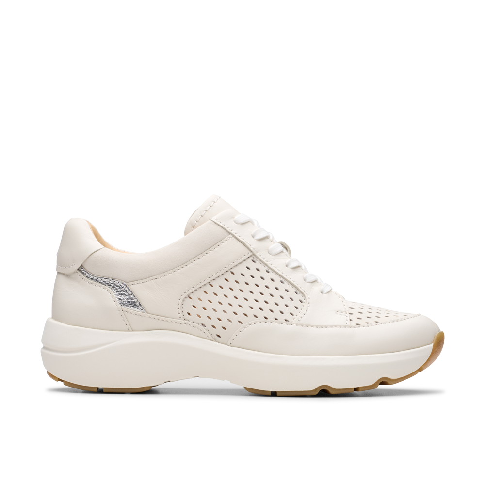 Clarks - Tivoli Walk - Off White Combi - Shoes – Colton Footwear